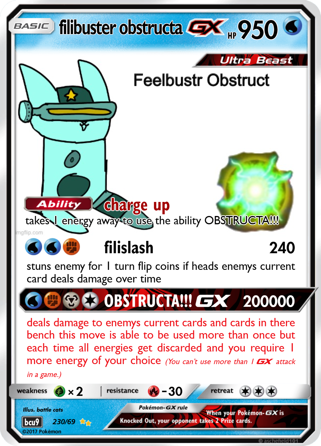 filibuster obstructa - random_cards | Pokécardmaker.net