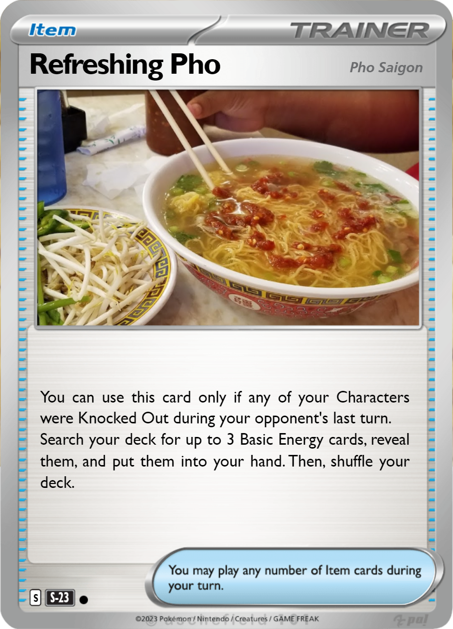 Refreshing Pho - rbcashley | Pokécardmaker.net