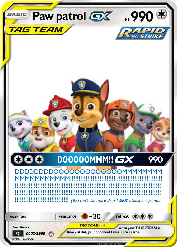 Paw patrol - rivrivrivers | Pokécardmaker.net