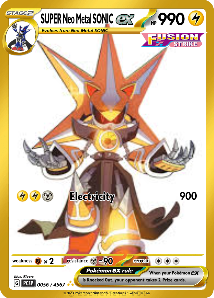SUPER Neo Metal SONIC - rivrivrivers | Pokécardmaker.net