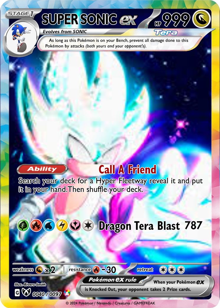 SUPER SONIC - rivrivrivers | Pokécardmaker.net