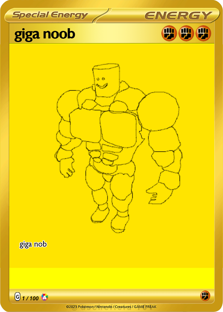 giga noob - roblosmakercard | Pokécardmaker.net
