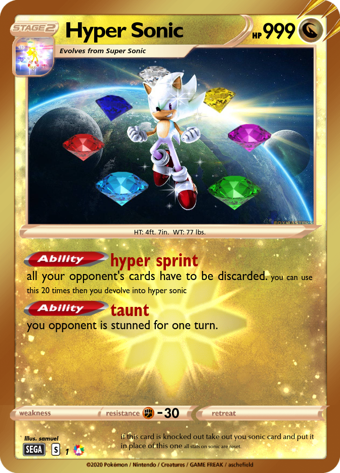 Hyper Sonic - rooky12 | Pokécardmaker.net