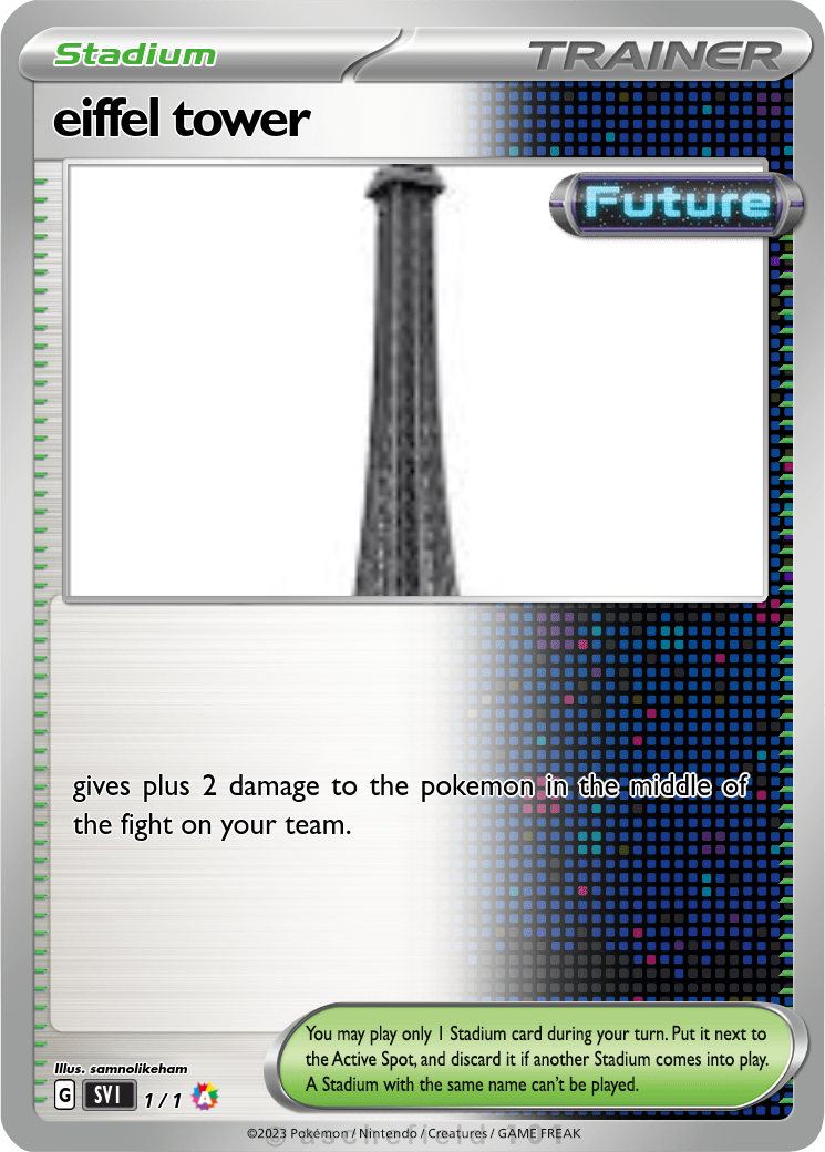 eiffel tower - samnolikeham | Pokécardmaker.net