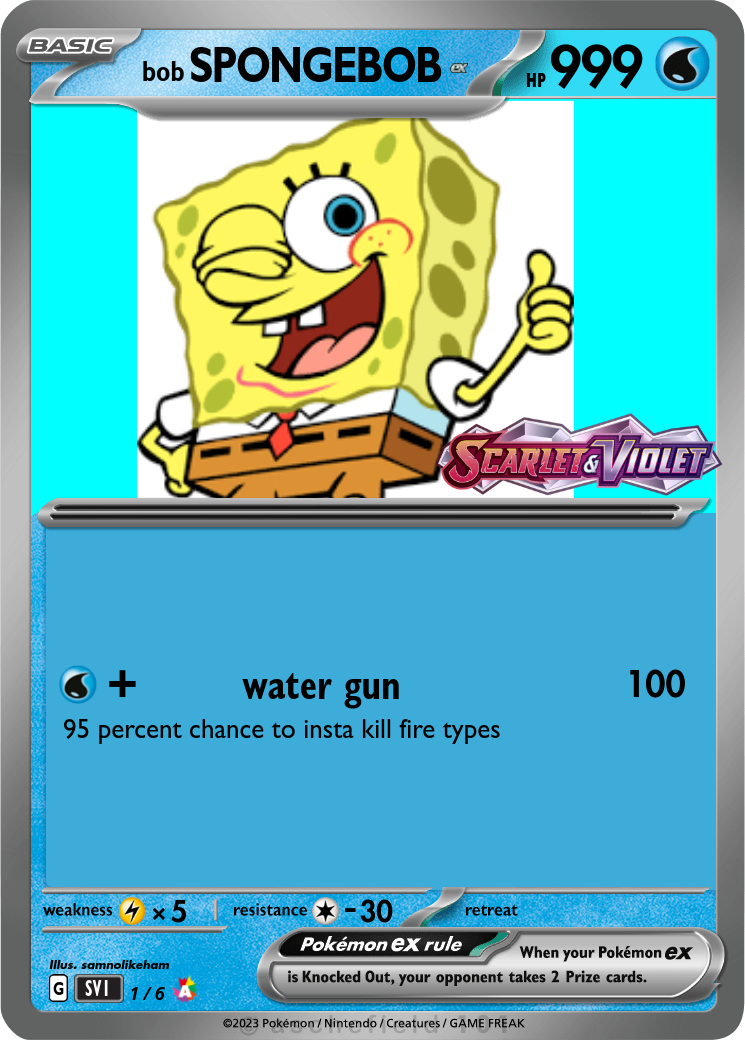 SPONGEBOB - samnolikeham | Pokécardmaker.net