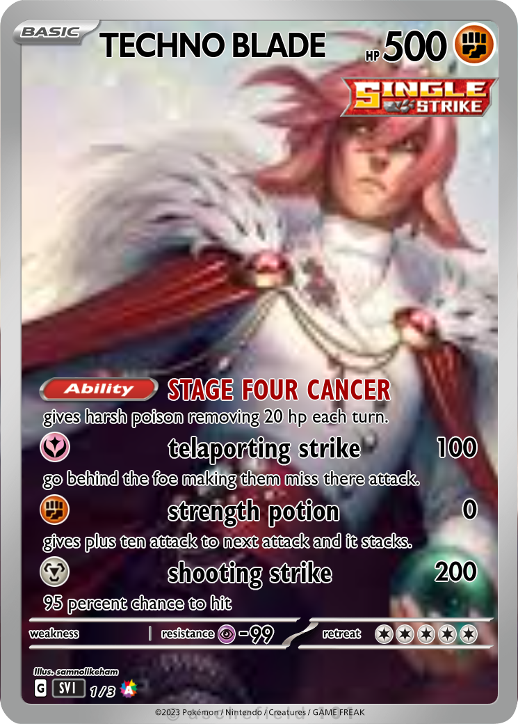 TECHNO BLADE - samnolikeham | Pokécardmaker.net