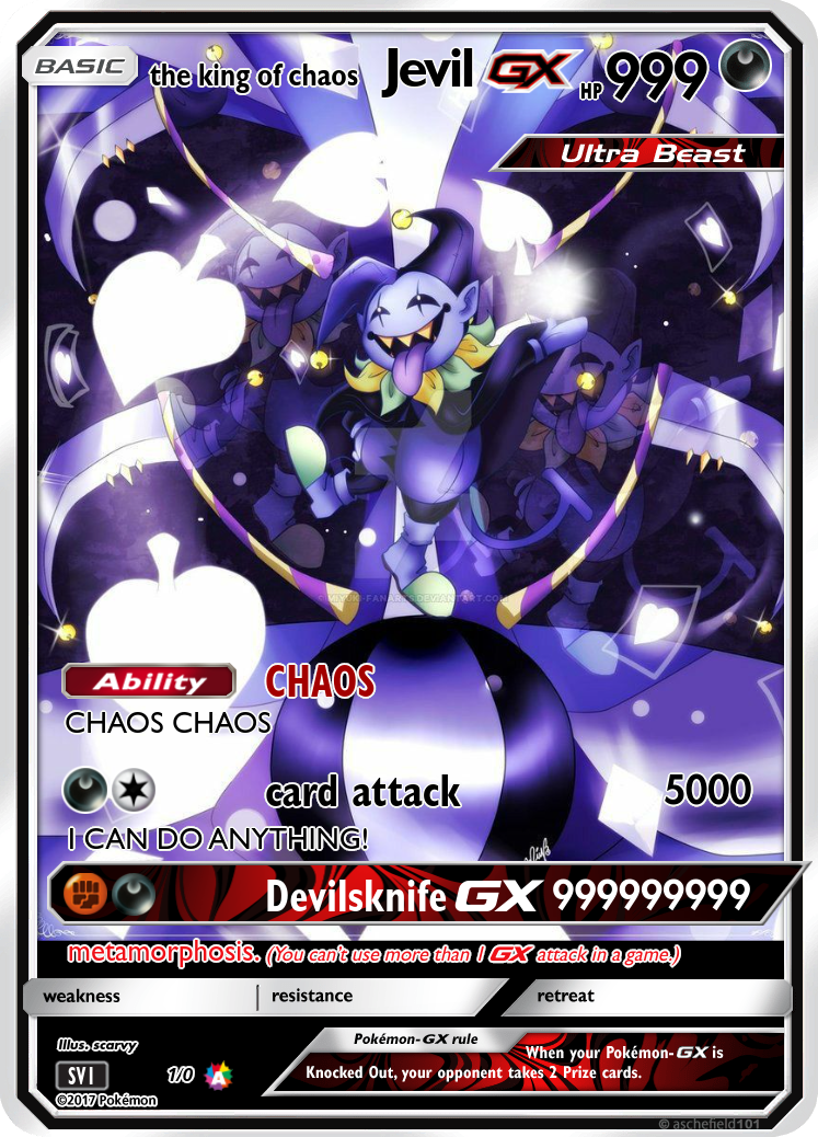 Jevil - scarvy | Pokécardmaker.net