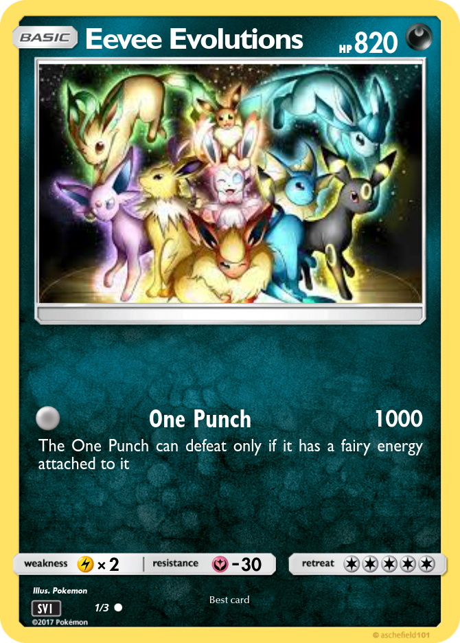 Eevee Evolutions - sebs | Pokécardmaker.net