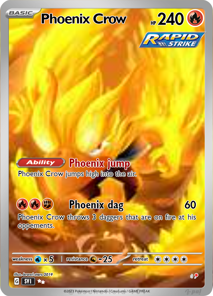 Phoenix Crow - senpai_impact | Pokécardmaker.net