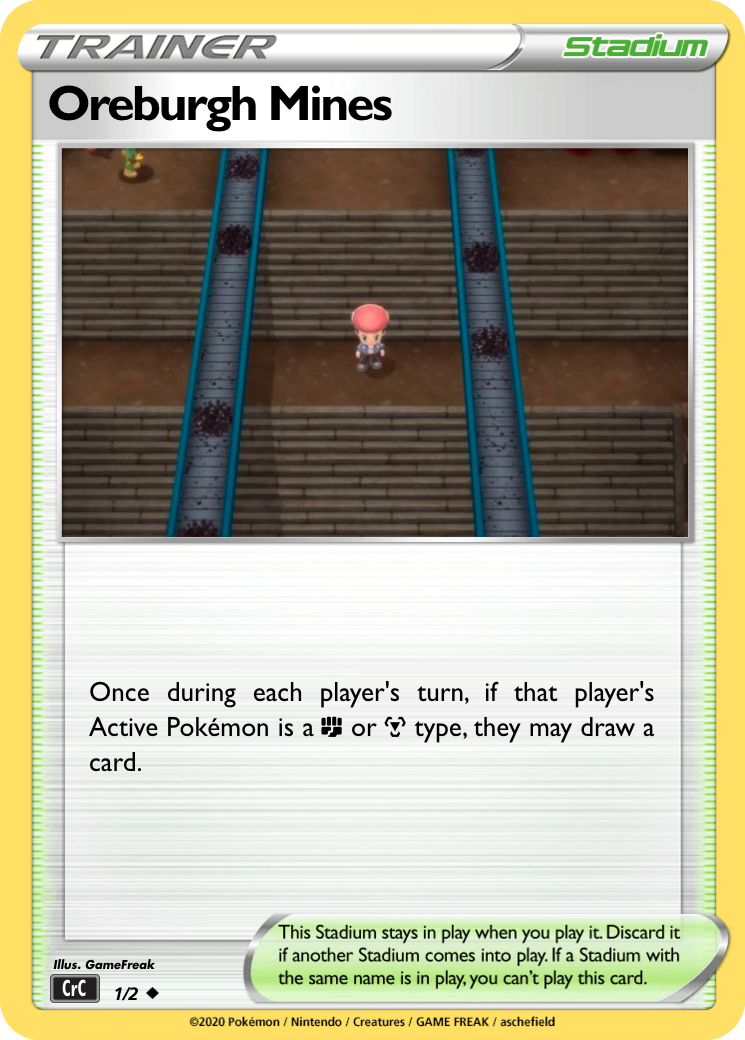 Oreburgh Mines - shiny | Pokécardmaker.net