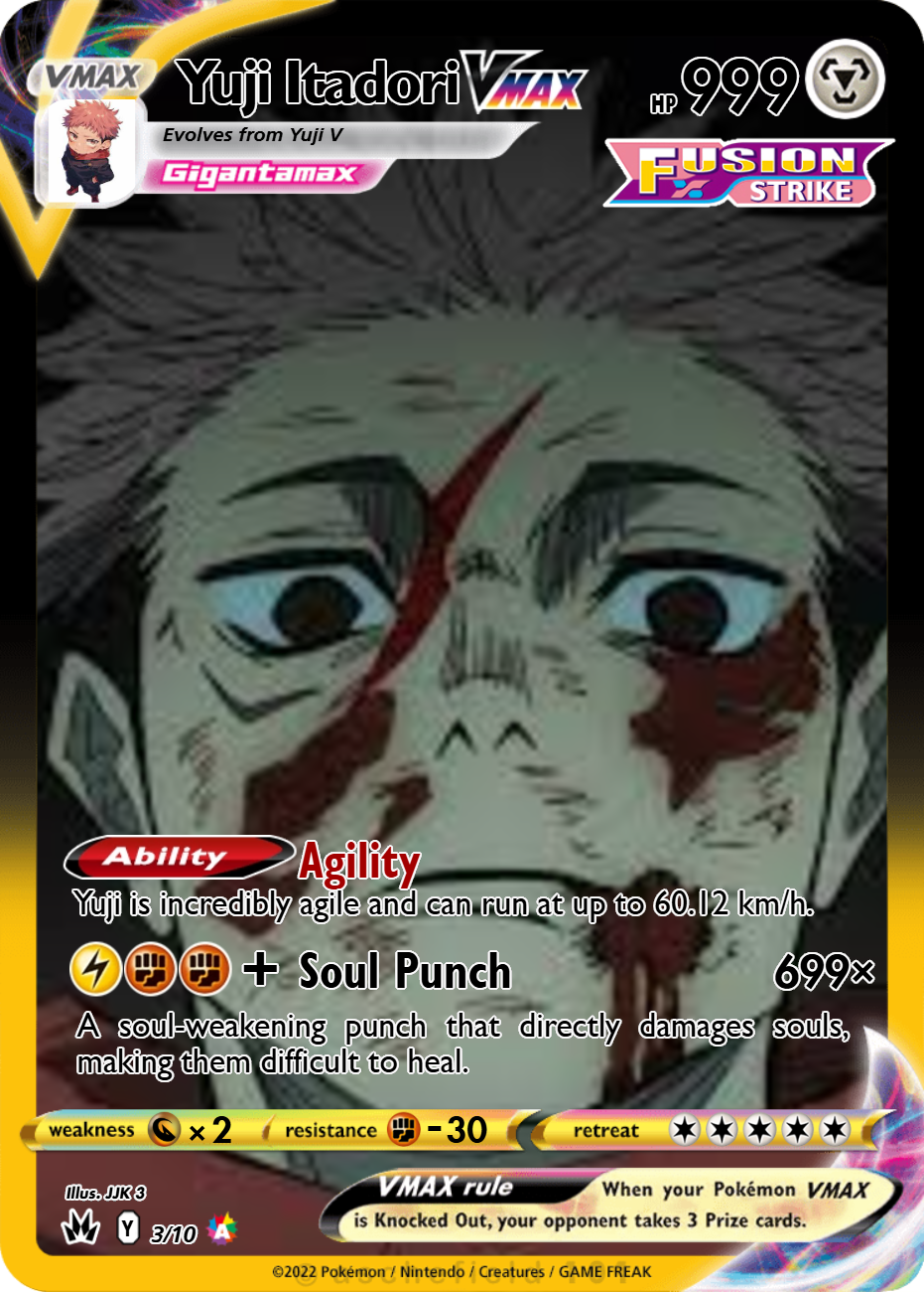 Yuji Itadori - shlok | Pokécardmaker.net