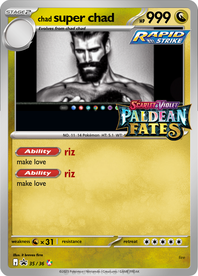 super chad - sigma_avery | Pokécardmaker.net
