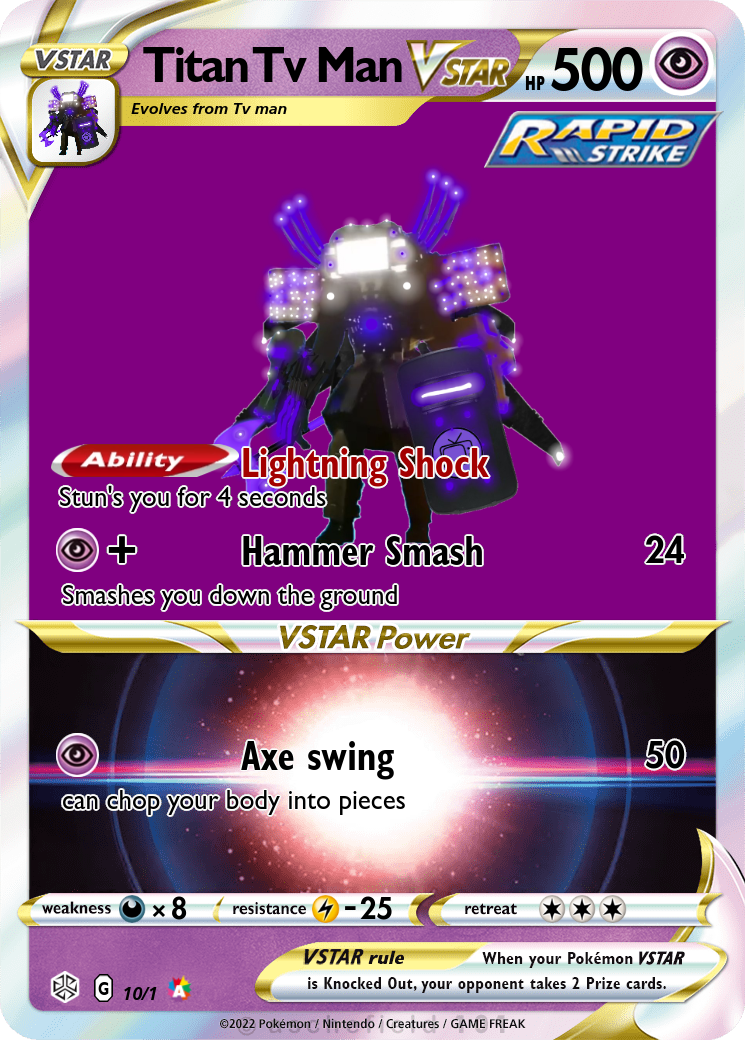 Titan Tv Man - skibiditoiletcardmaker | Pokécardmaker.net