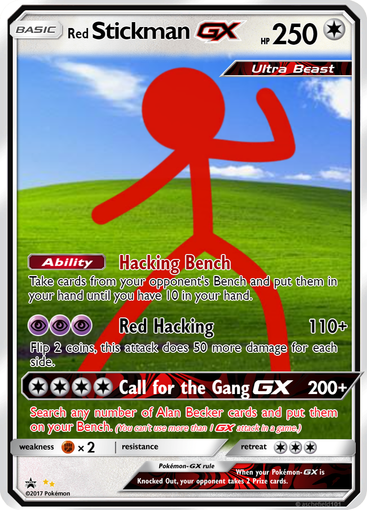Stickman - skull | Pokécardmaker.net