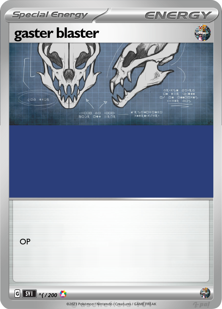 gaster blaster - slender_man | Pokécardmaker.net