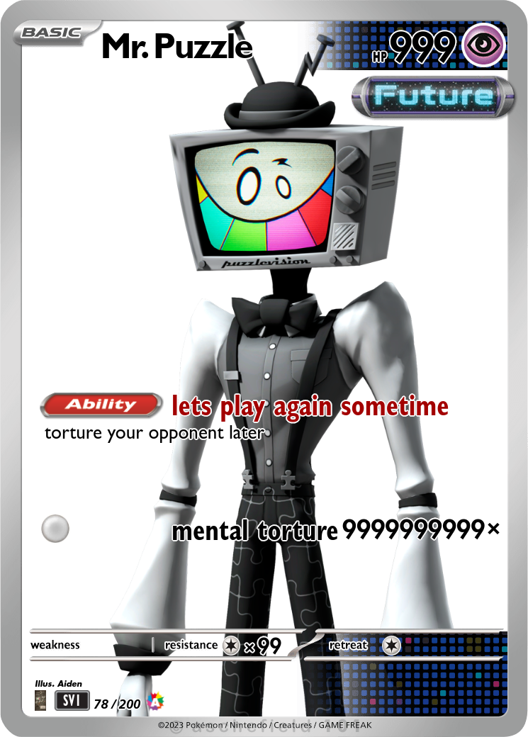 Mr. Puzzle - slender_man | Pokécardmaker.net