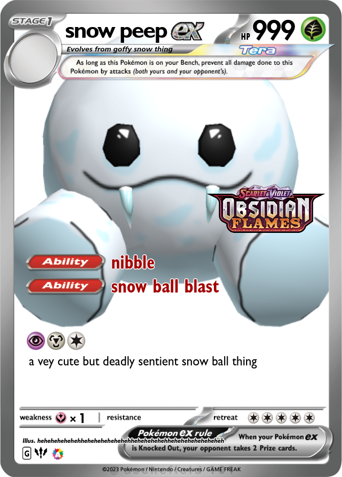 snow peep - soler_demon | Pokécardmaker.net