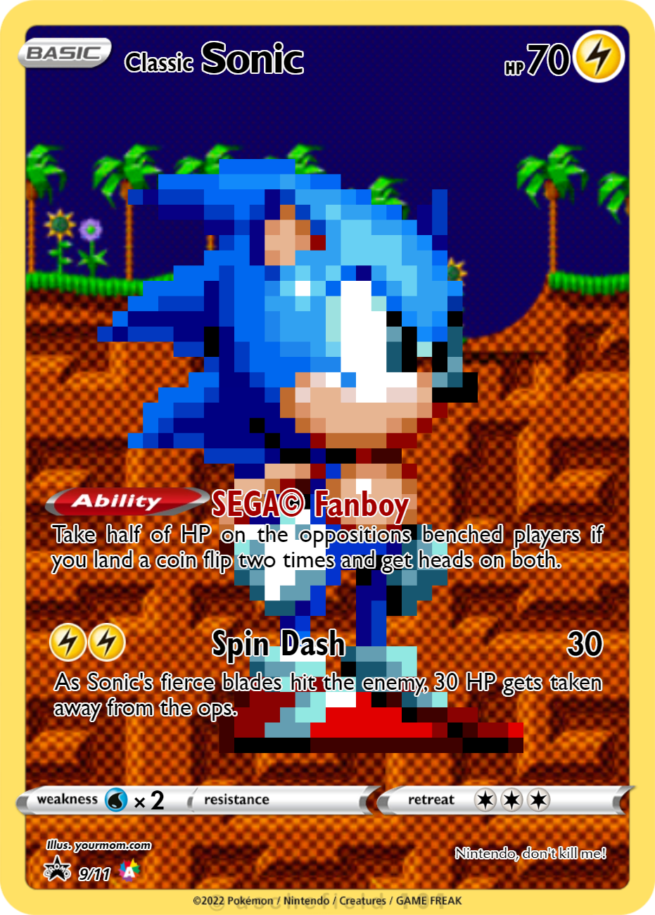 Sonic - sonicishimbetterthangoku | Pokécardmaker.net