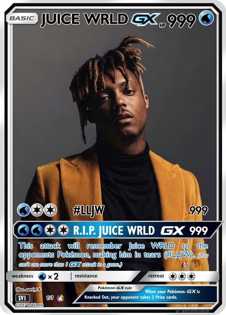 JUICE WRLD - sorti_19 | Pokécardmaker.net