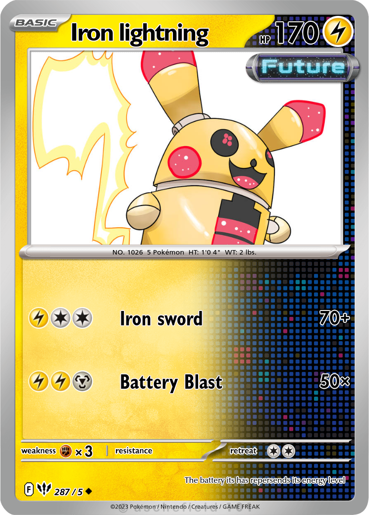 Iron lightning - spinok | Pokécardmaker.net