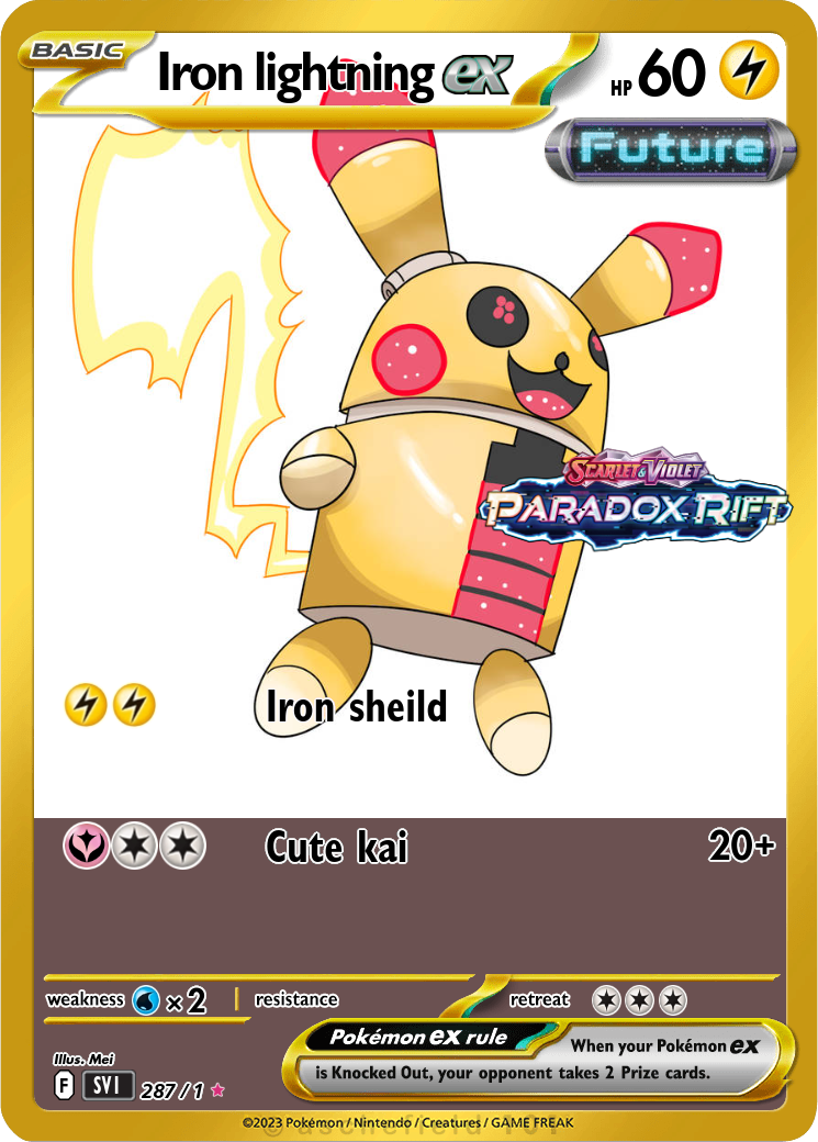 Iron lightning - spinok | Pokécardmaker.net