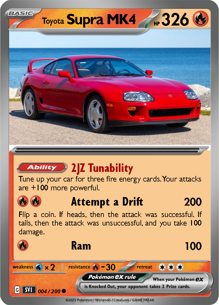 Supra MK4 - srcg | Pokécardmaker.net