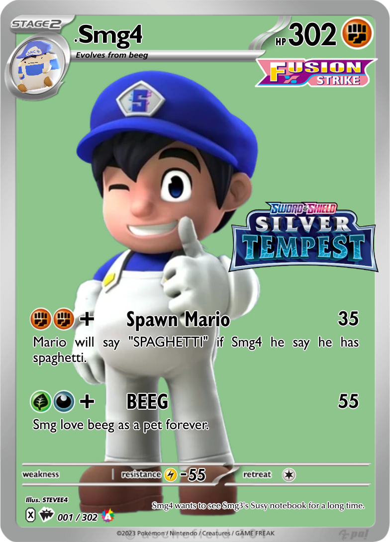 Smg4 - stevee4 | Pokécardmaker.net