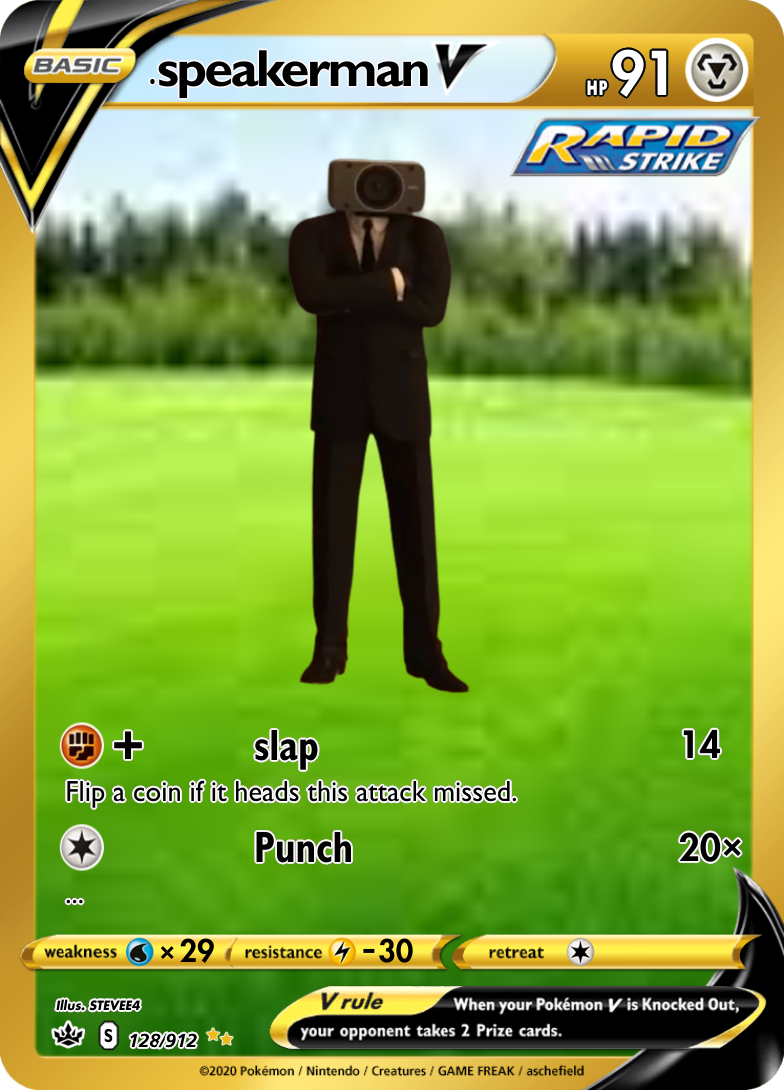 speakerman - stevee4 | Pokécardmaker.net