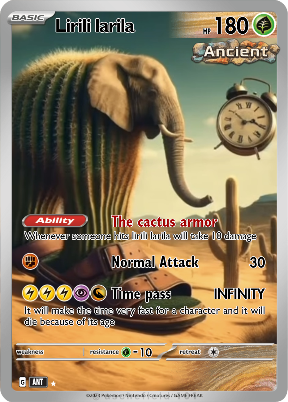 Lirili larila - stratos | Pokécardmaker.net