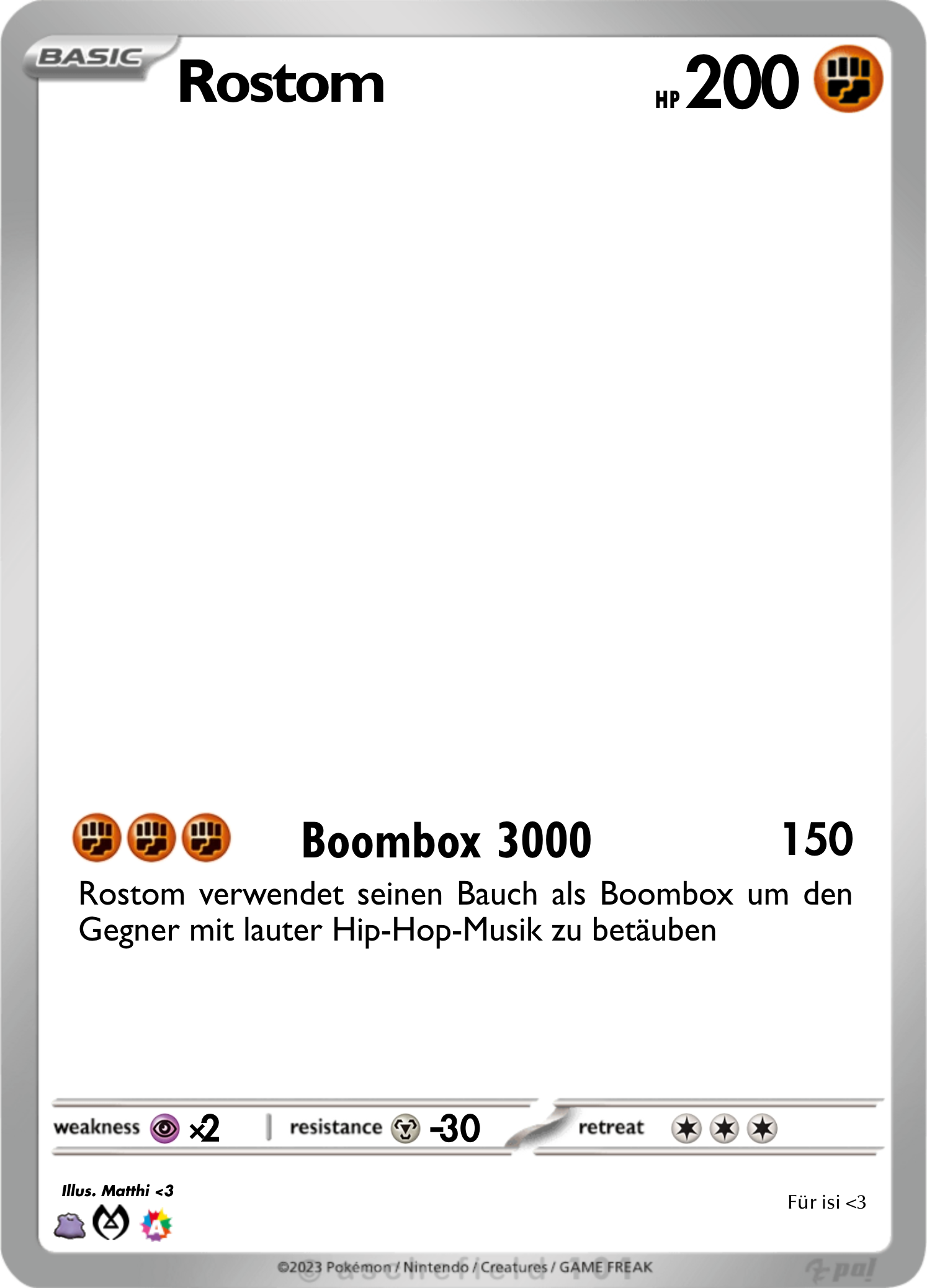 Rostom - strudlboy | Pokécardmaker.net