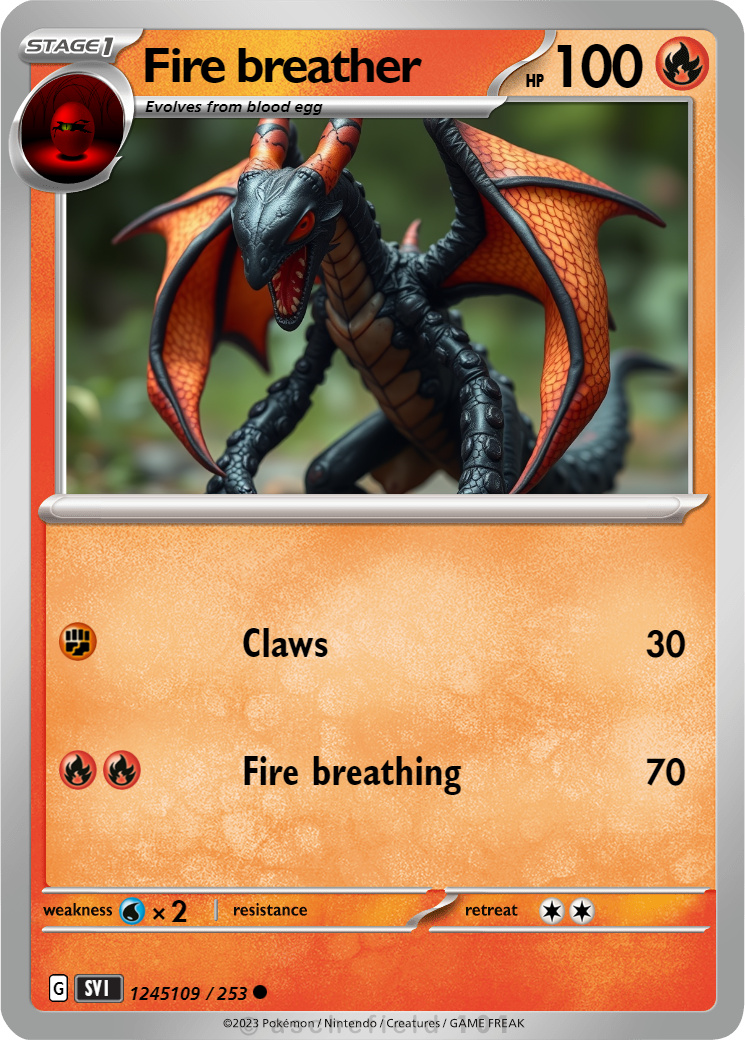 Fire breather - sufizakooo | Pokécardmaker.net