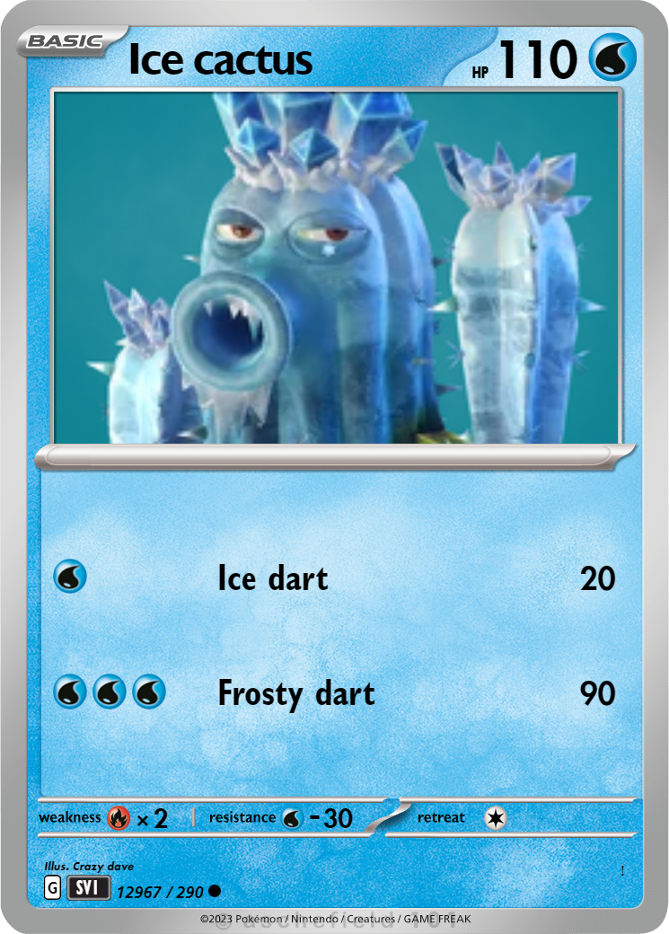 Ice cactus - sufizakooo | Pokécardmaker.net