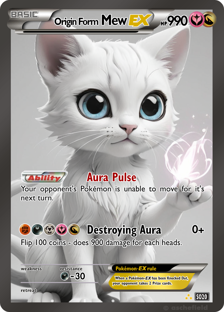 ==Origin Form== Mew - superbird5000 | Pokécardmaker.net