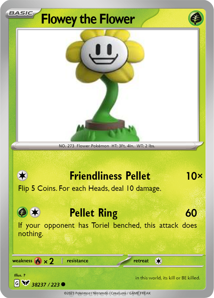 Flowey the Flower - supergam3r | Pokécardmaker.net