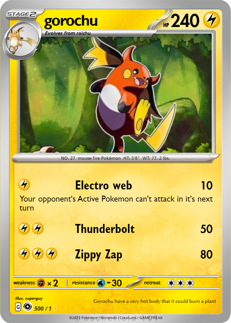 gorochu - superguy | Pokécardmaker.net