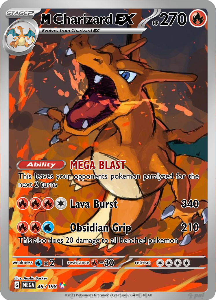 [m] Charizard [E] - superheronoobynoob | Pokécardmaker.net