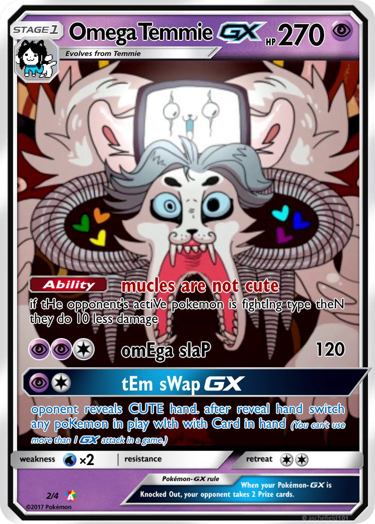 Omega Temmie - sussygang2021 | Pokécardmaker.net