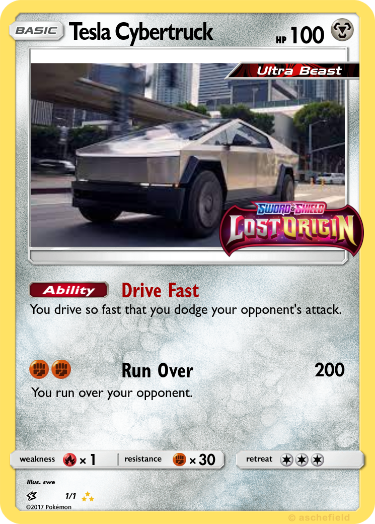 Tesla Cybertruck - swe | Pokécardmaker.net