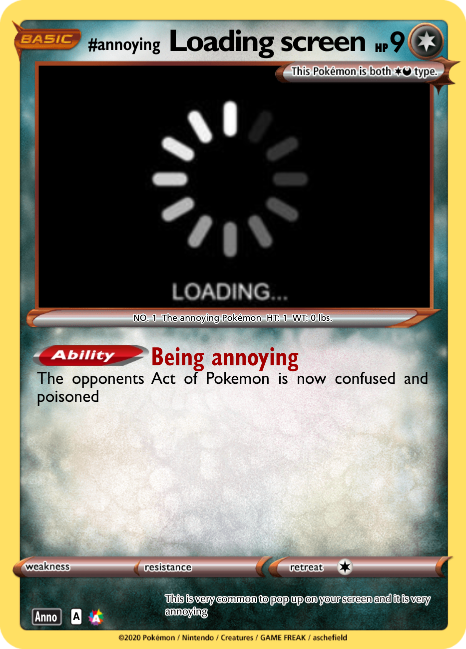 Loading screen - swervingtrain55 | Pokécardmaker.net