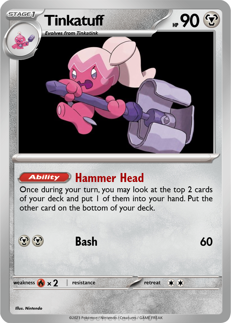 Tinkatuff - sychillz | Pokécardmaker.net