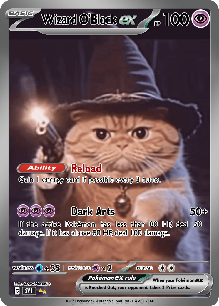 Wizard O'Block - tacowithasmile | Pokécardmaker.net