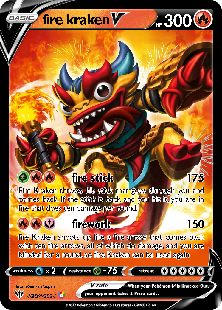 fire kraken - toulouse | Pokécardmaker.net