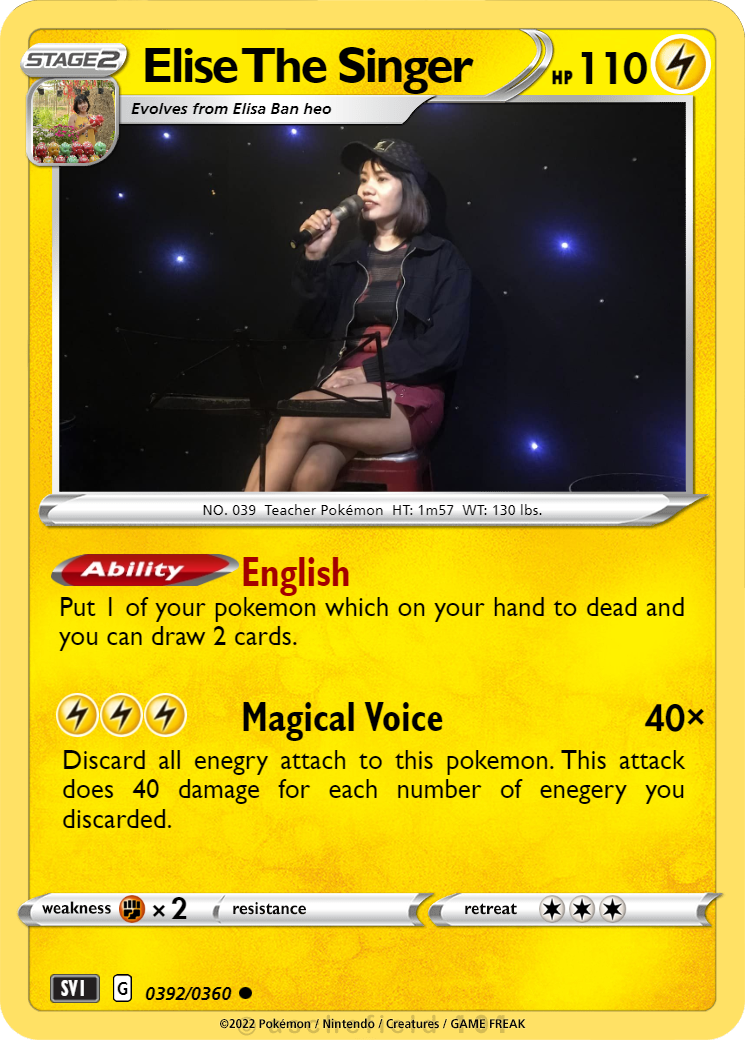 Elise The Singer - tuannguyen22 | Pokécardmaker.net