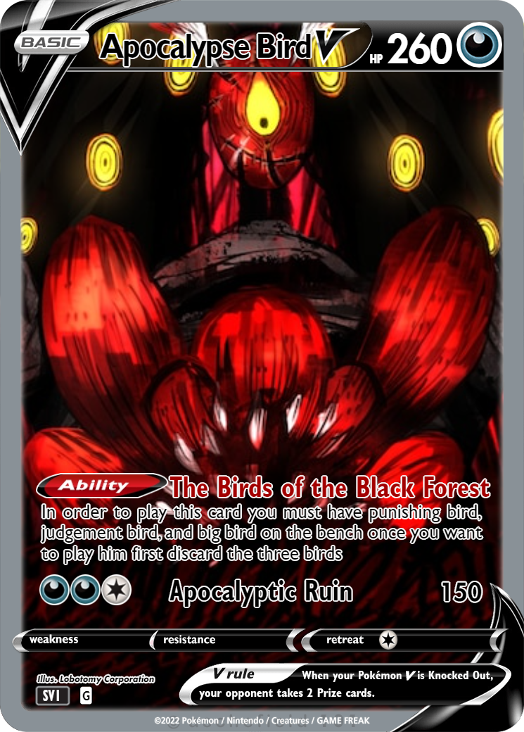 Apocalypse Bird - undaedperson | Pokécardmaker.net