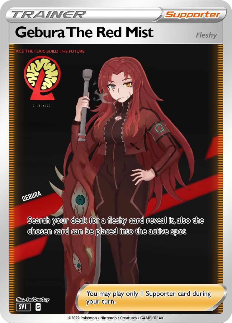Gebura The Red Mist - undaedperson | Pokécardmaker.net