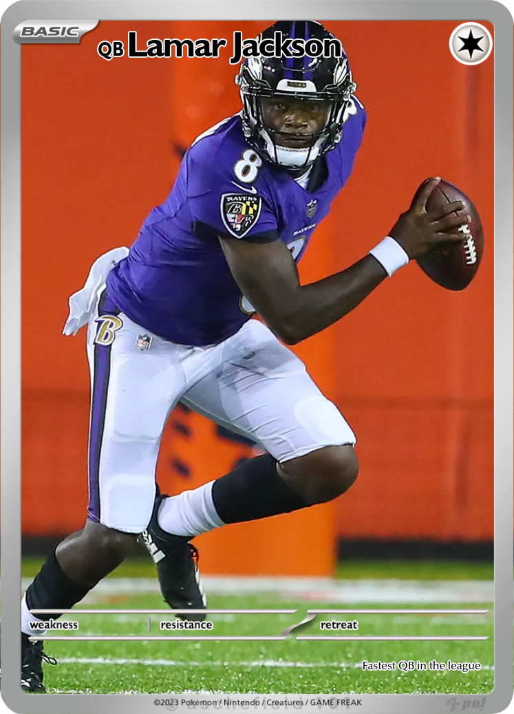 Lamar Jackson - vgf44 | Pokécardmaker.net