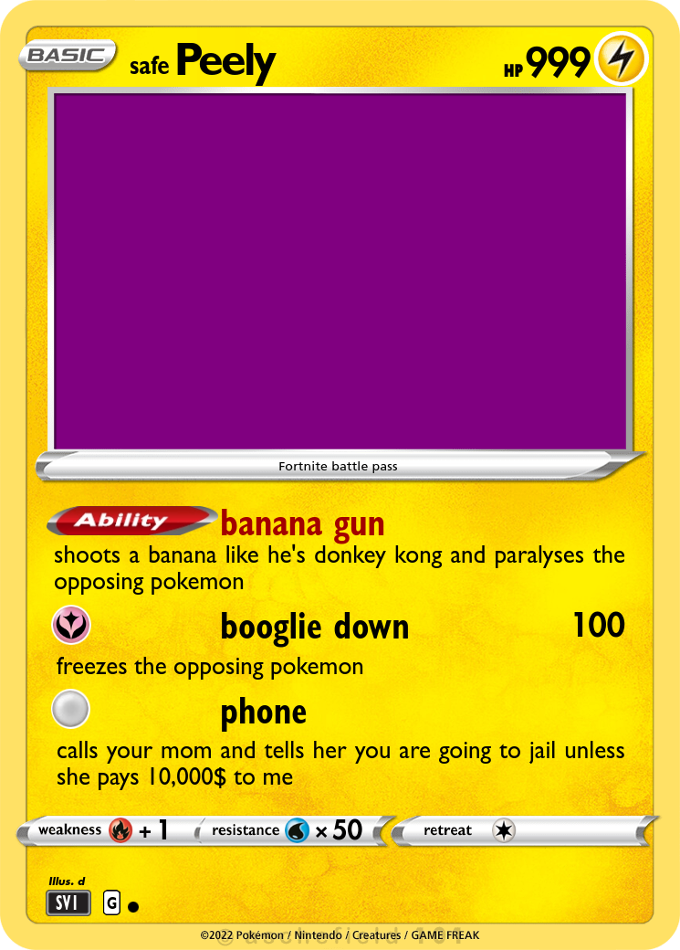 Peely - victor-reyes | Pokécardmaker.net