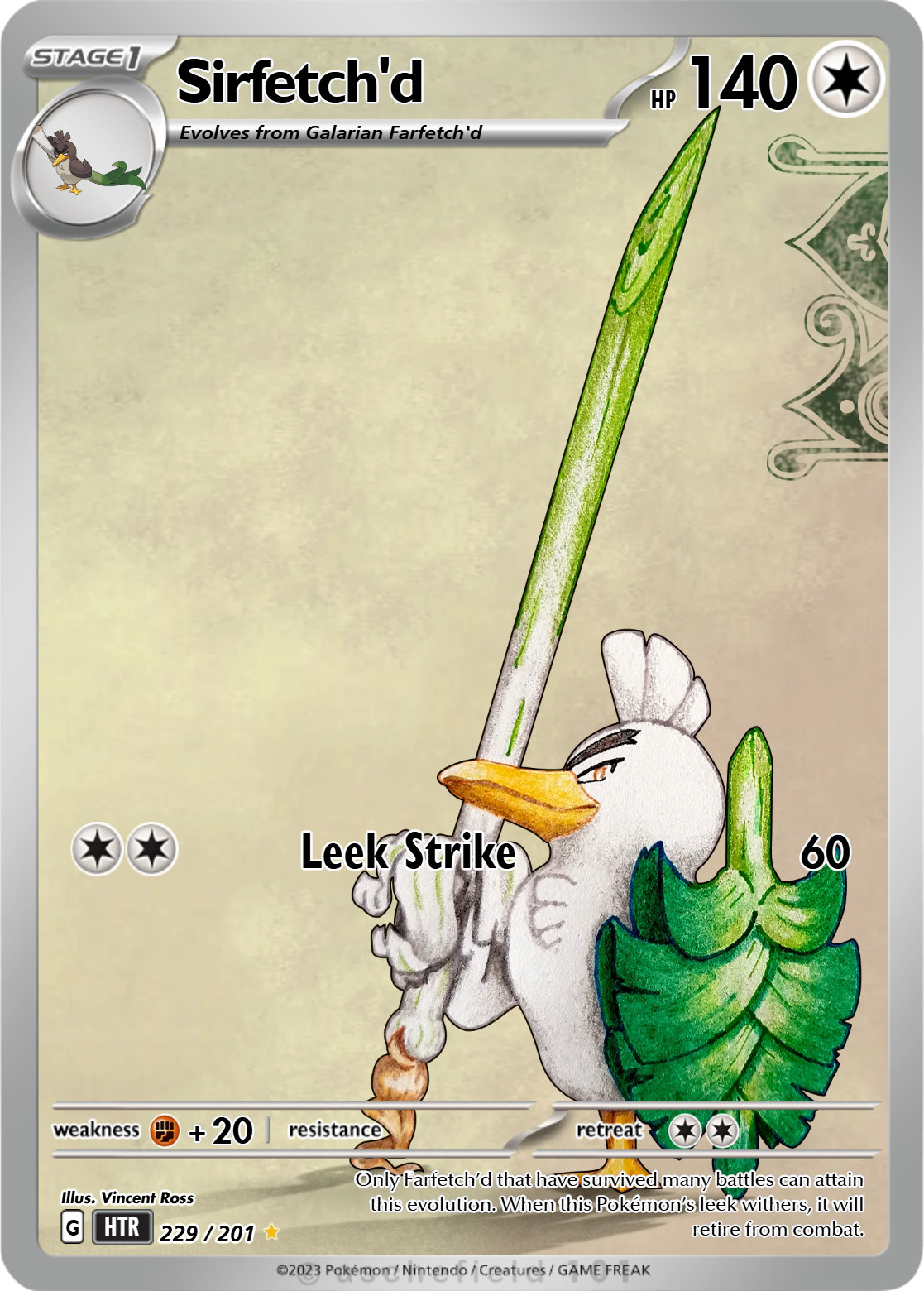 Sirfetch'd - vincentross744 | Pokécardmaker.net