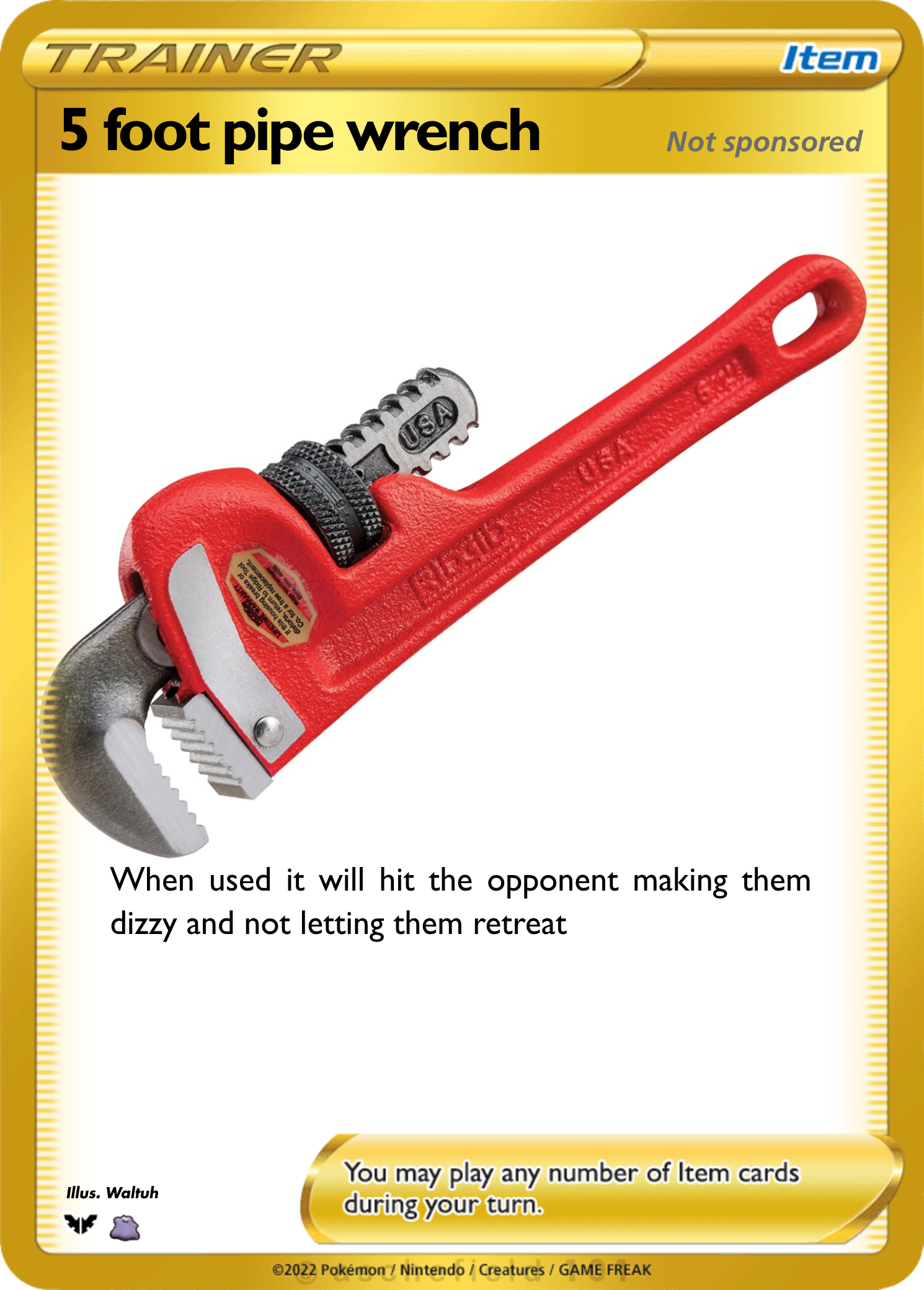 5 foot pipe wrench - waltuh | Pokécardmaker.net