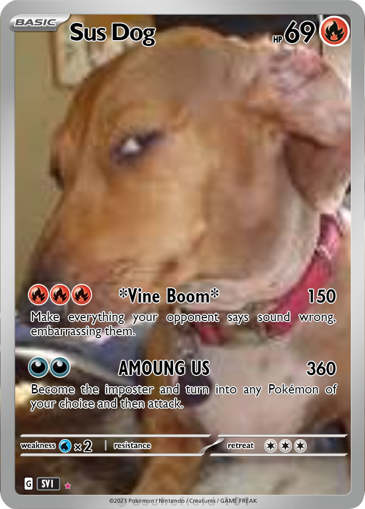 Sus Dog - wemakereallybaDCARS | Pokécardmaker.net